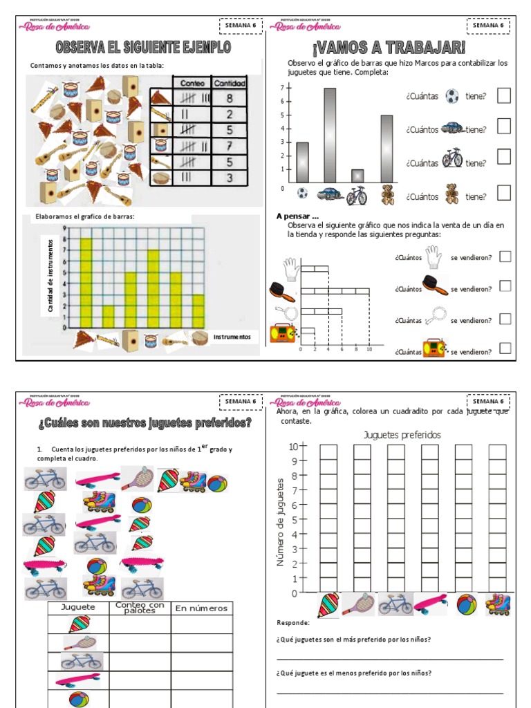6 Matemática 1 - Prácticas de La Clase-Gráfica de Barras | PDF ...