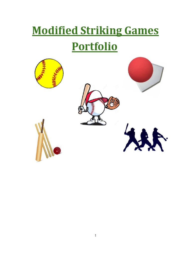 Modified Games Striking Games | PDF | Pitcher | Batting (Baseball)
