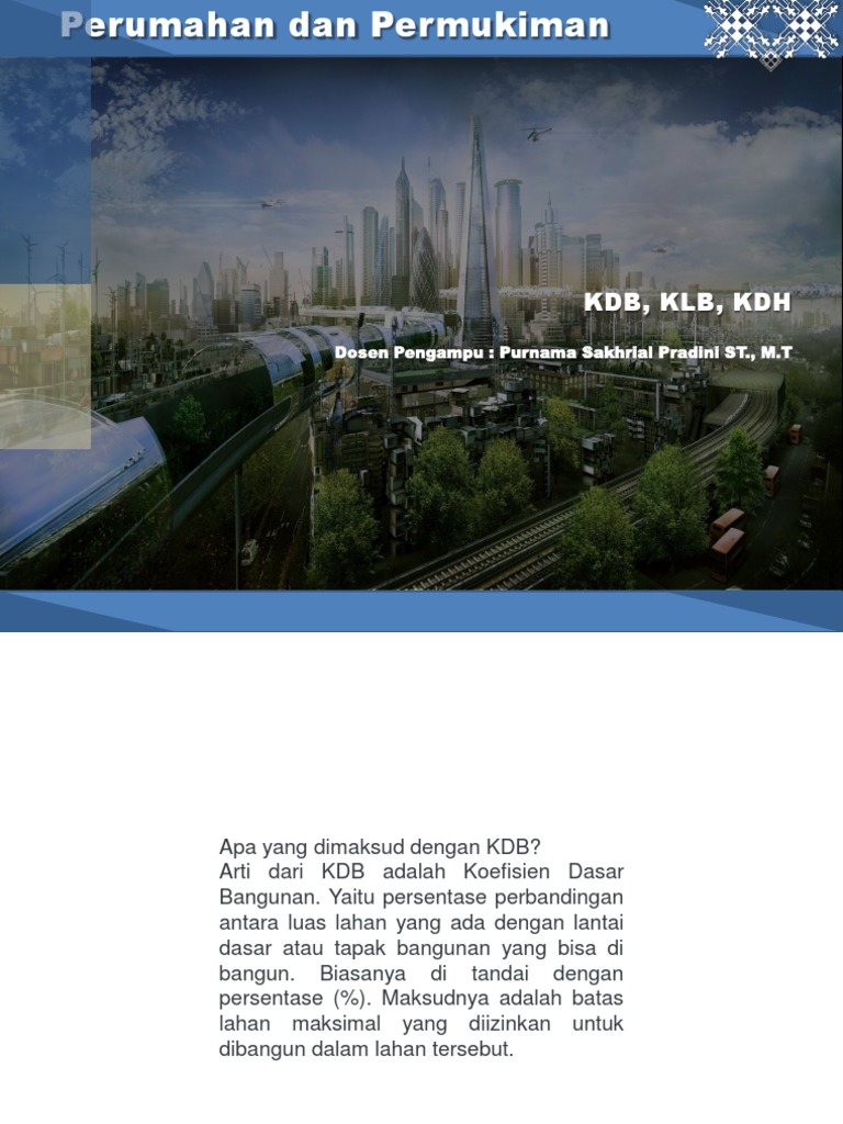 Menghitung KDB dan KLB Bangunan | PDF