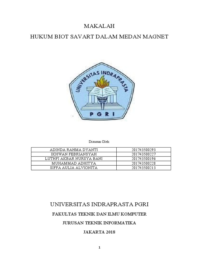 Makalah Hukum Biot Savart R2D | PDF