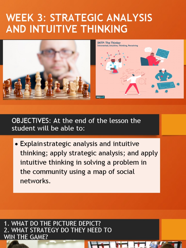 Week 3 Strategic Analysis and Intuitive Thinking | PDF | Intuition ...