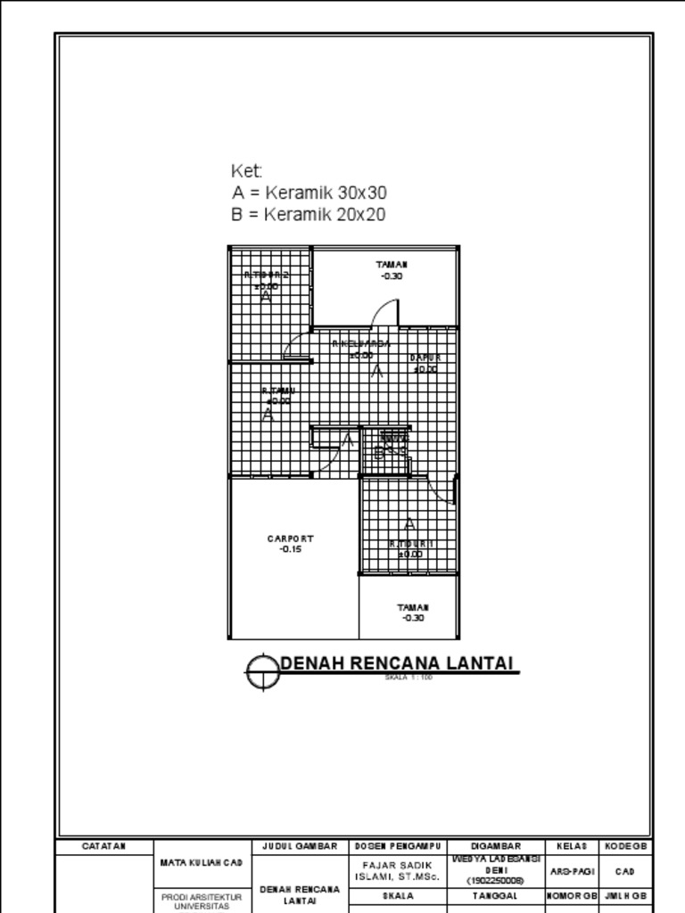 9.denah Rencana Lantai | PDF
