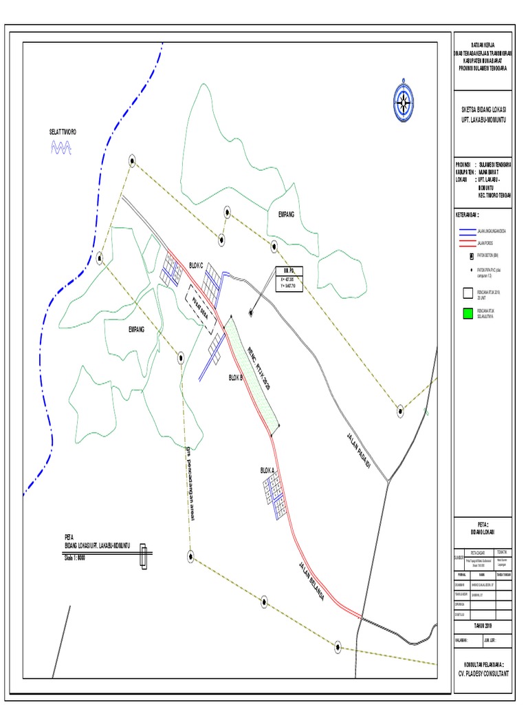 Sketsa Bidang Lokasi - LAKABU MOMUNTU | PDF