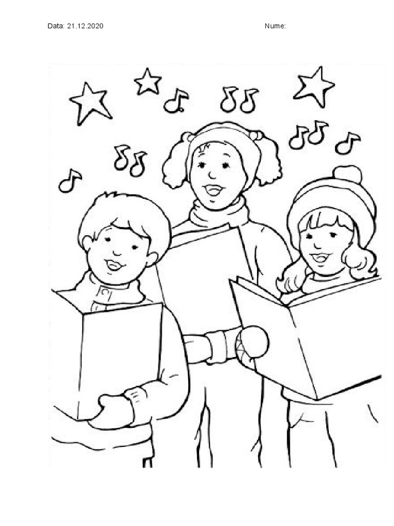 La Colindat - Fisa de Colorat | PDF