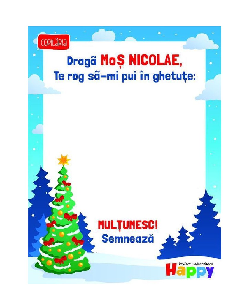 Scrisoare Pentru Mos Nicolae | PDF