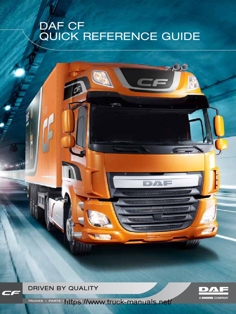 DAF CF Quick Reference Guide | PDF | Transmission (Mechanics) | Land ...