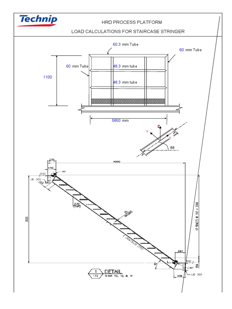 Staircase Beam Design - 2 | PDF | Bending | Beam (Structure)