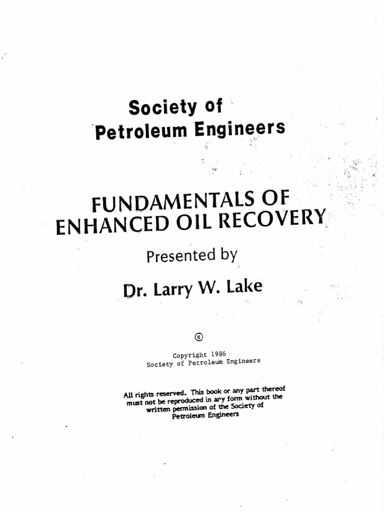 Fundamentals of EOR | PDF