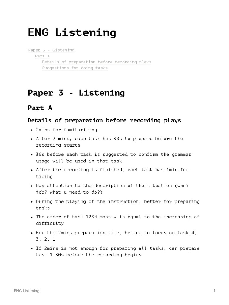 ENG - Listening Skills | PDF | Syntax | Human Communication
