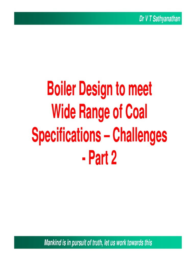 02 Boiler Design in General - Part 2 | PDF | Boiler | Coal