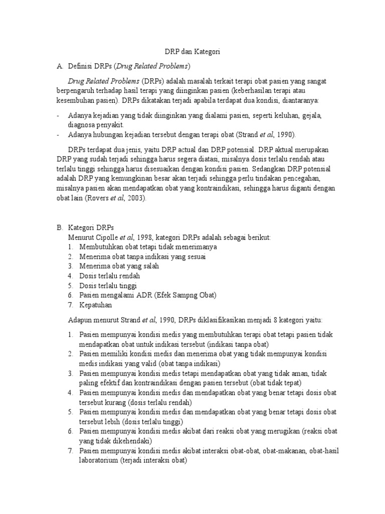 DRP Dan Kategori | PDF