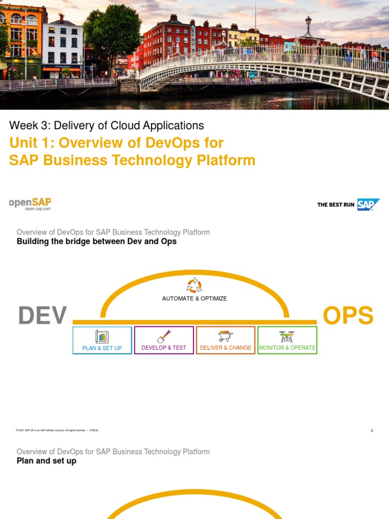 Unit 1: Overview of Devops For Sap Business Technology Platform | PDF ...