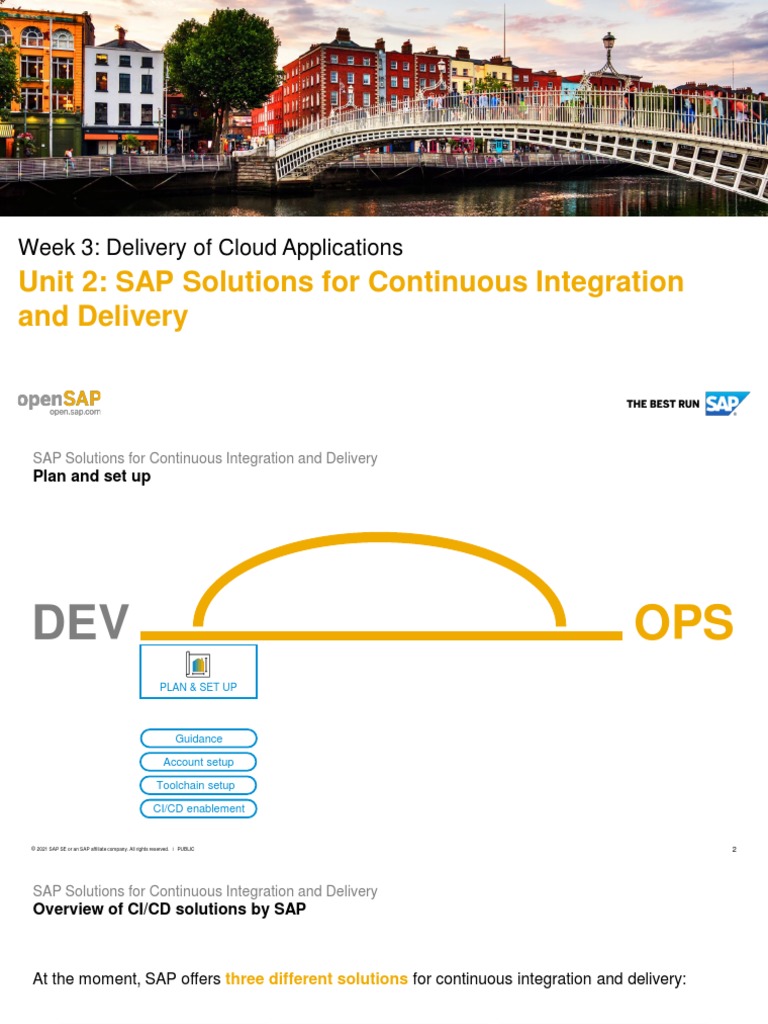 Unit 2: SAP Solutions For Continuous Integration and Delivery | PDF ...