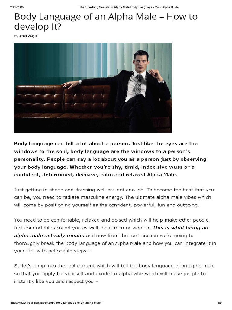 Alpha Male Body Language
