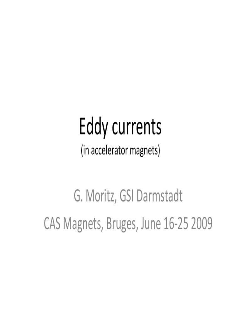 Eddy Currents Presentation | PDF | Electromagnetic Induction | Physics