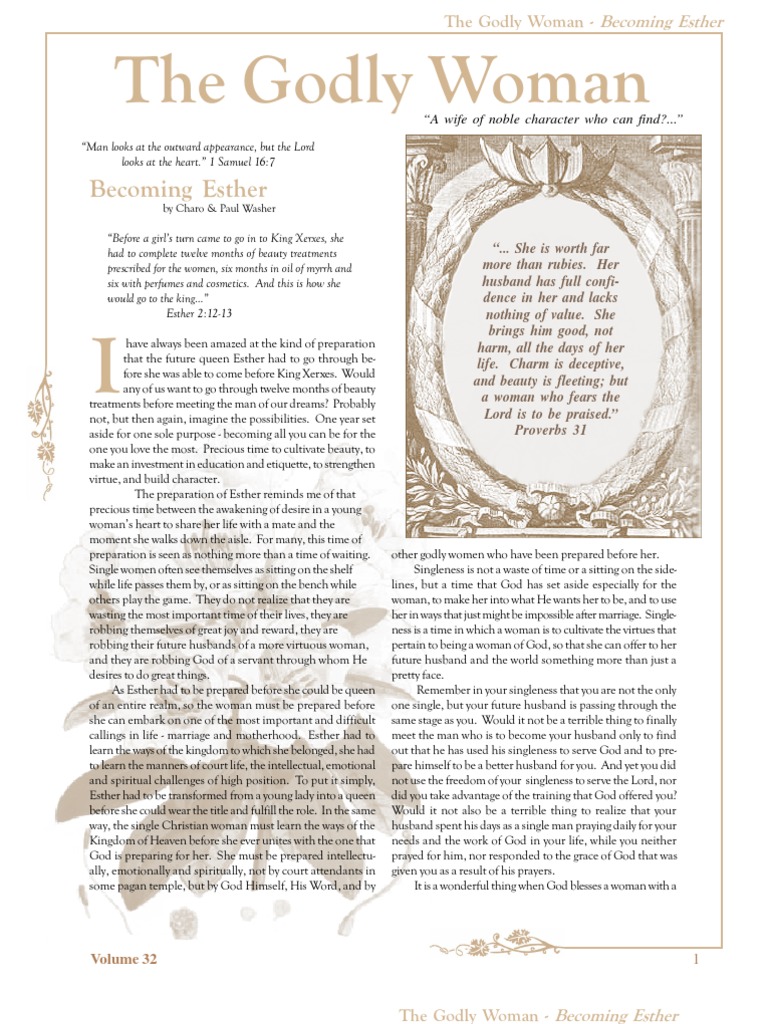 Becoming Esther - Charo & Paul Washer | PDF | Prayer