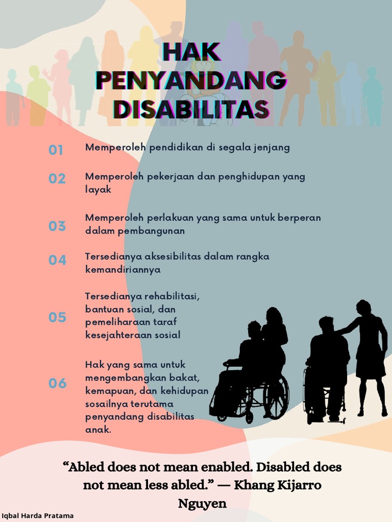 Tugas Poster Disabilitas-Hak Penyandang Disabilitas | PDF | Karier ...
