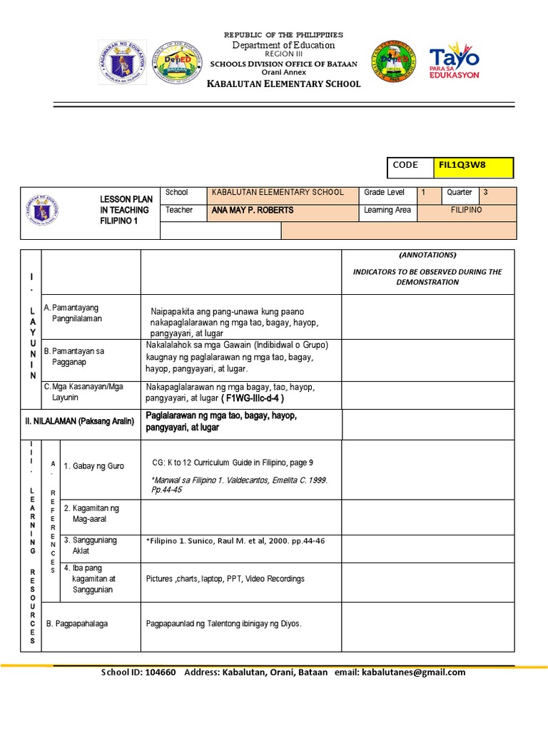 Health 1 - Quarter 2 Week 3 (COT) | PDF | Behavior Modification | Human ...