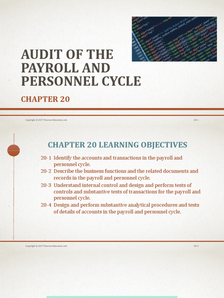 Audit of The Payroll and Personnel Cycle | PDF | Payroll | Payroll Tax
