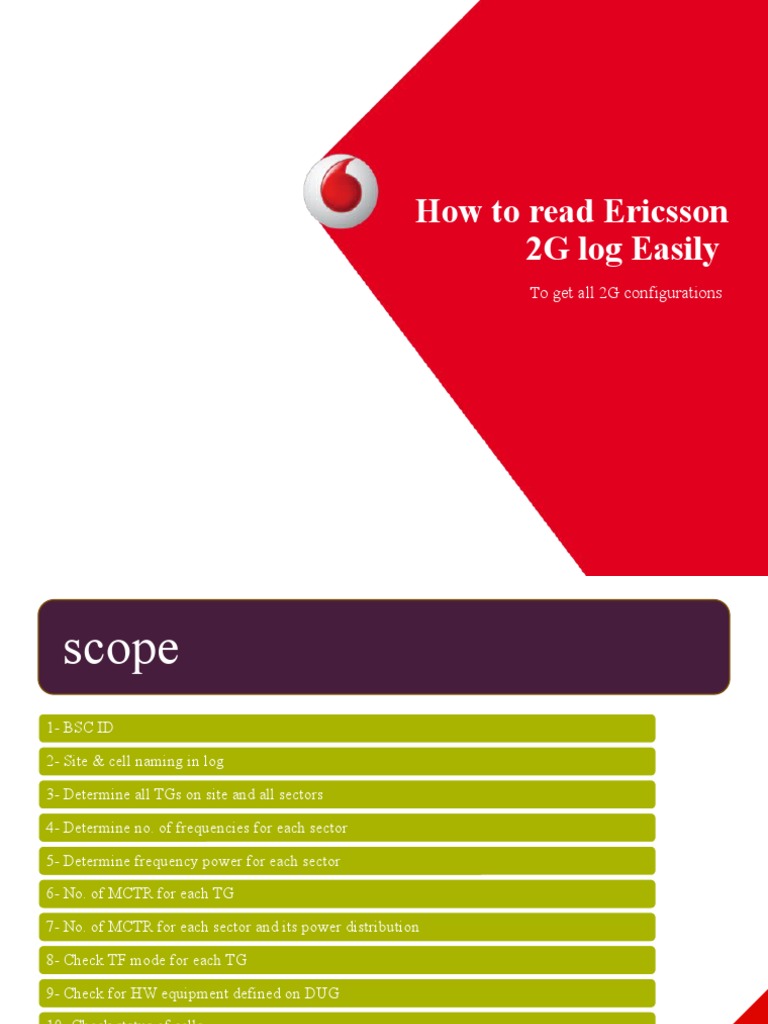 How To Read Ericsson 2G Log Easily | PDF | Telecommunications ...