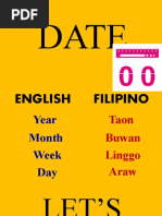 Tagalog Months & Days | PDF