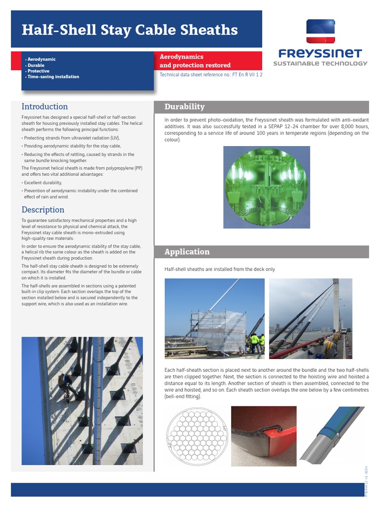 T - Half Shell Stay Cable Sheaths - en | PDF | Wire | Duct (Flow)