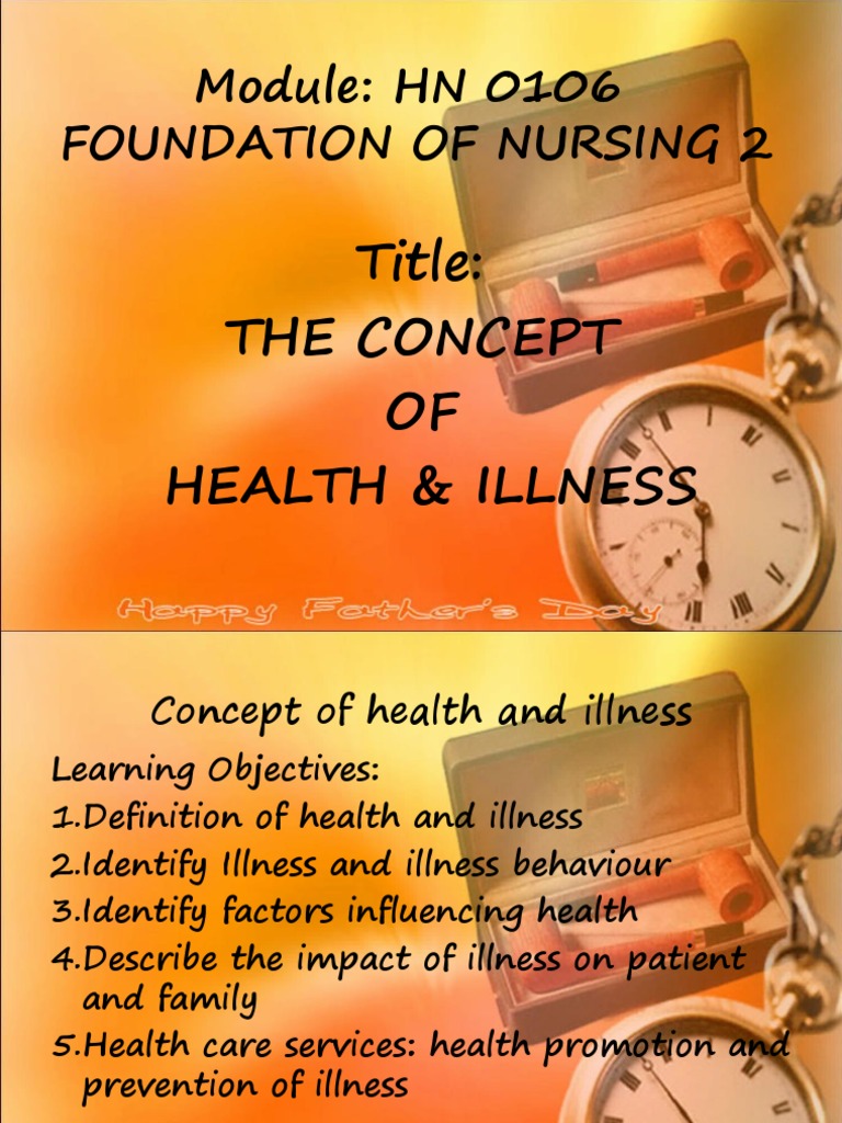 Concept of Health and Illness | PDF | Preventive Healthcare | Health Care