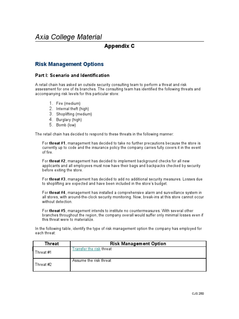 Retail Risk Management Strategies Explained | PDF | Risk Management ...