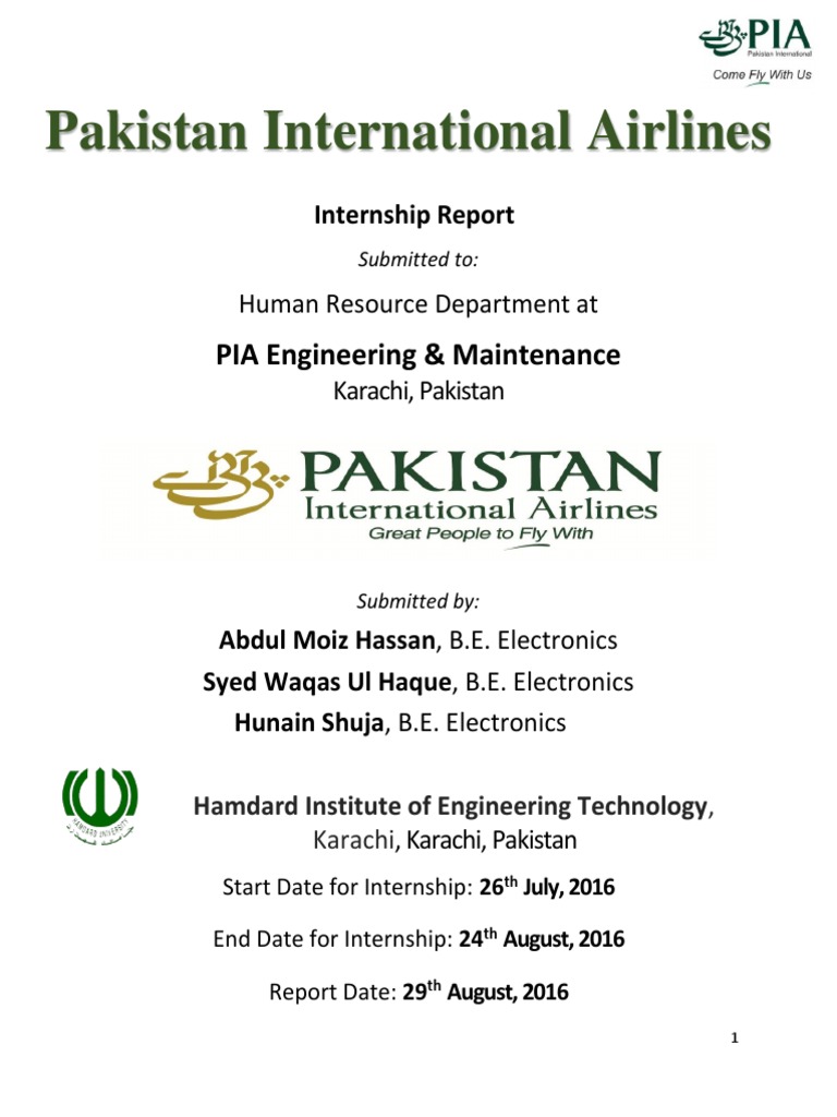 Pia Internship Report PDF | PDF | Flight Recorder | Flight Control Surfaces