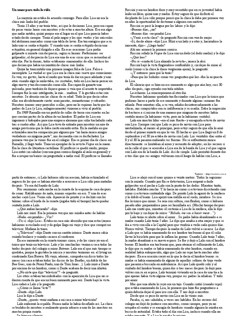 Sergio Bizzio Unamorparatodalavida | PDF | Amor