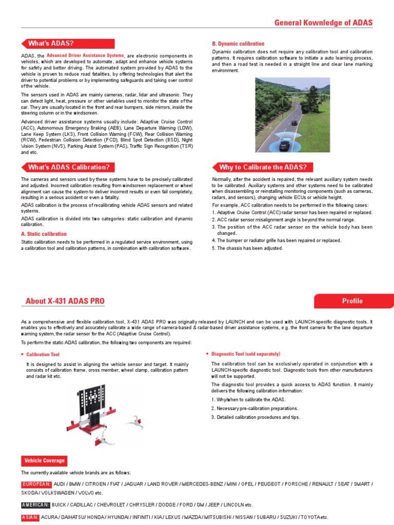 Adas Description En Pdf Motor Vehicle Vehicles