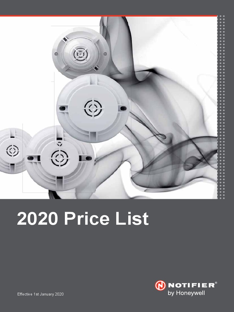 NOTIFIER UK 2020 Price List | PDF | Detector (Radio) | List Price
