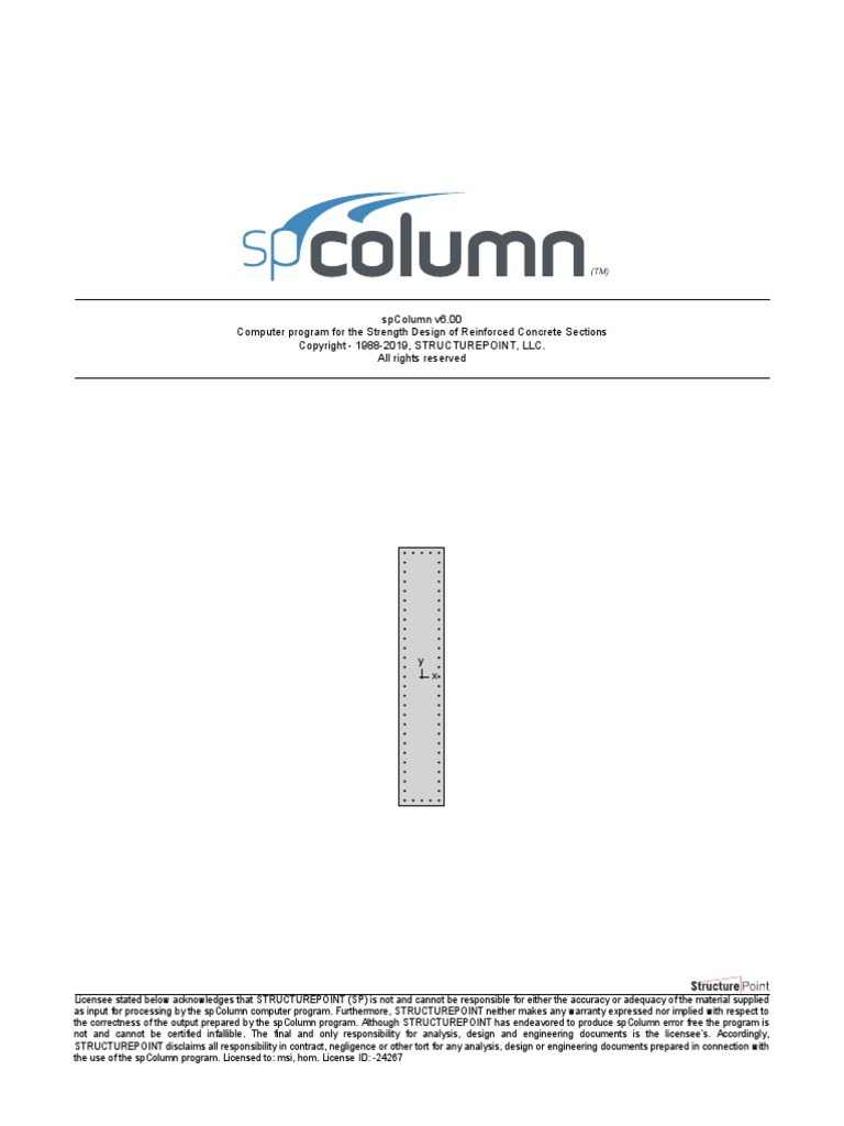 Spcolumn V6.00 Computer Program For The Strength Design of Reinforced ...