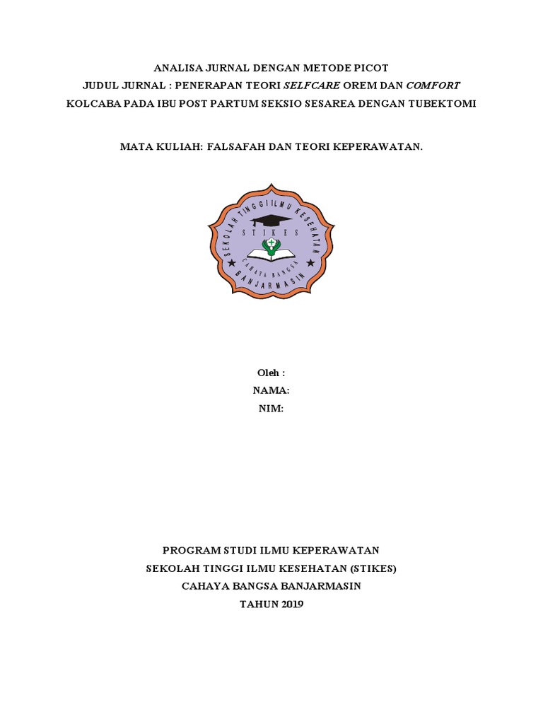Contoh Telaah Jurnal Berdasarkan Metode PICOT | PDF