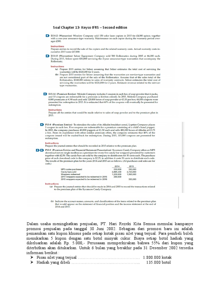 3.soal Chapter 13 - KEYSO IFRS-1 | PDF