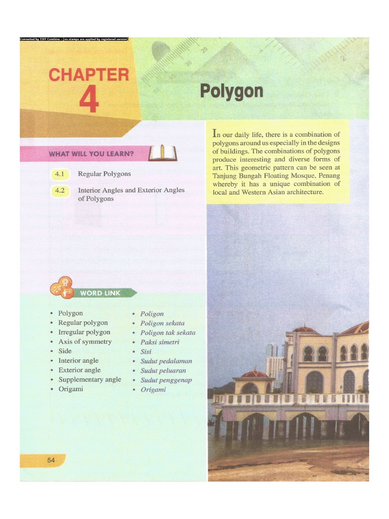 Mathematics Form 2 - Chapter 4 - Polygon | PDF