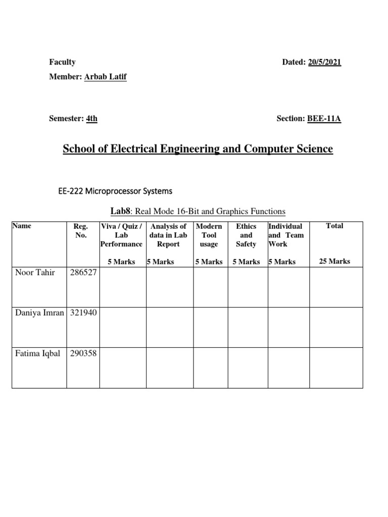 MPS Lab 8 | PDF | Computer Hardware | Computer Architecture