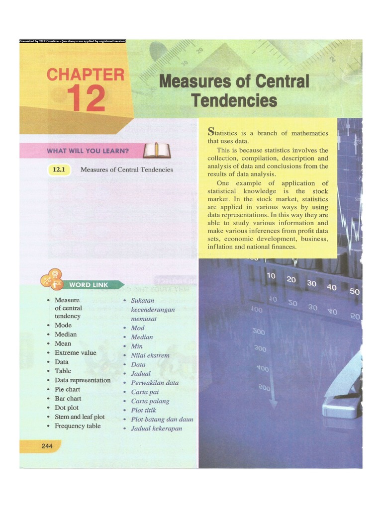 Mathematics Form 2 - Chapter 12 - Measures of Central Tendencies | PDF