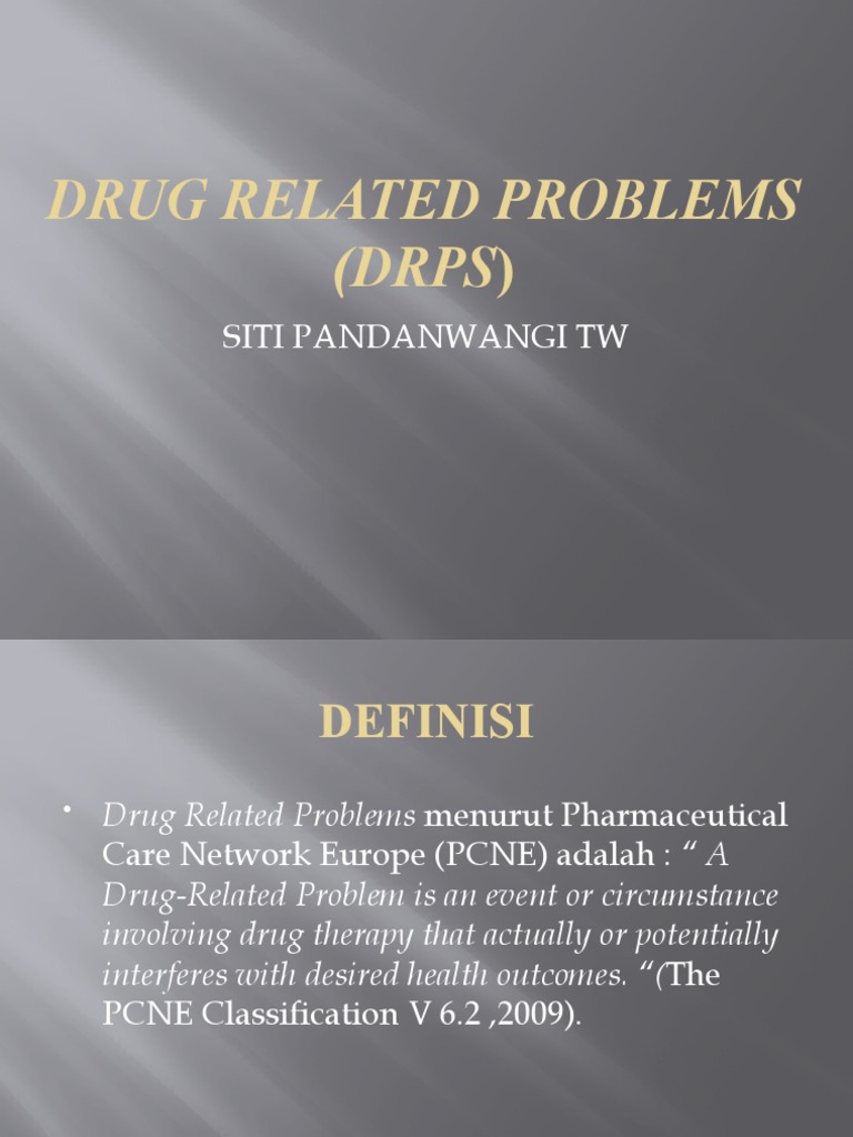 Drug Related Problems (DRPS) | PDF