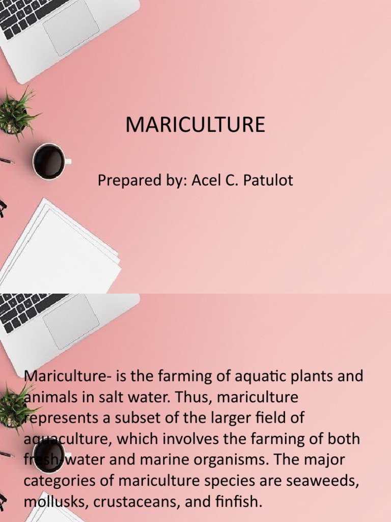 Overview of Mariculture Practices | PDF