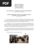 Narrative Report BSP | PDF | Scouting | Youth Movements