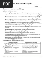Class 9 Biology Chapter 1 Expanded Notes | PDF | Biology | Organisms