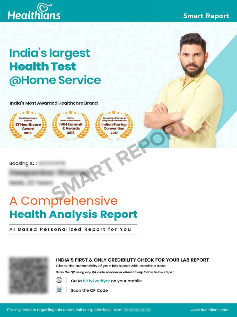 Healthians Sample Report Latest | PDF