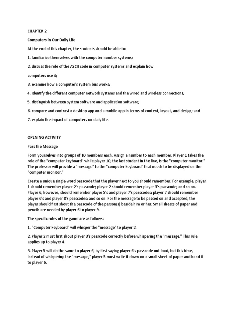 Computers in Our Daily Life | PDF | Usb | Computer Network