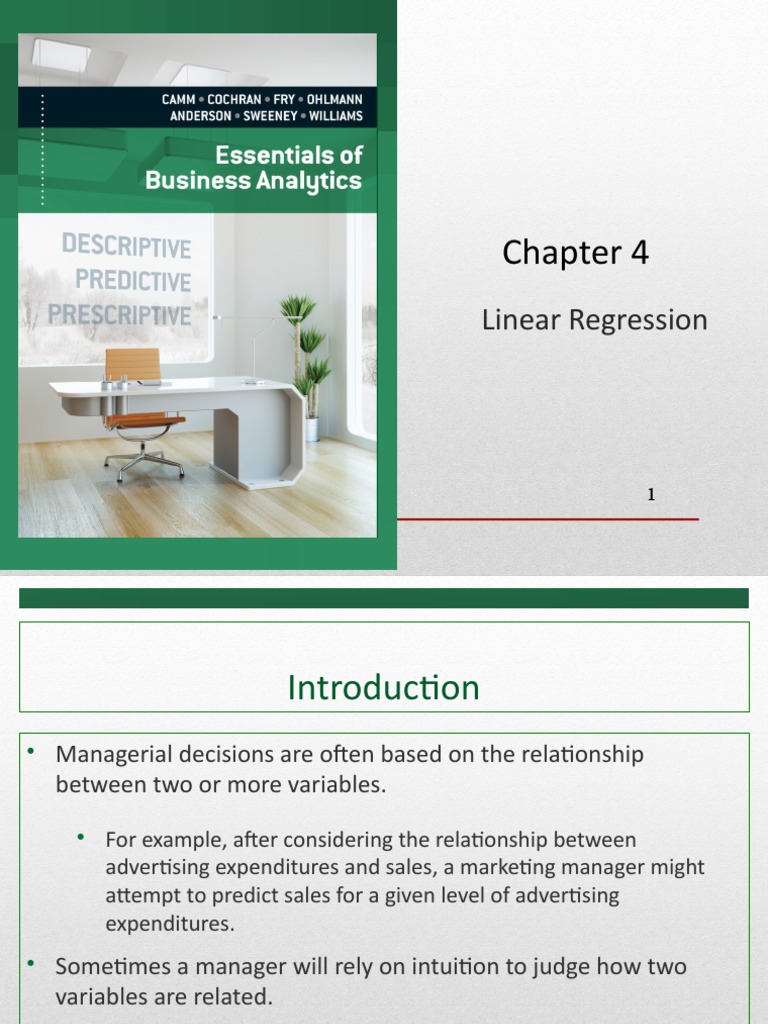 Chap 04 Linear Regression | PDF | Regression Analysis | Linear Regression Chap 04 Linear Regression | PDF | Regression Analysis | Linear Regression