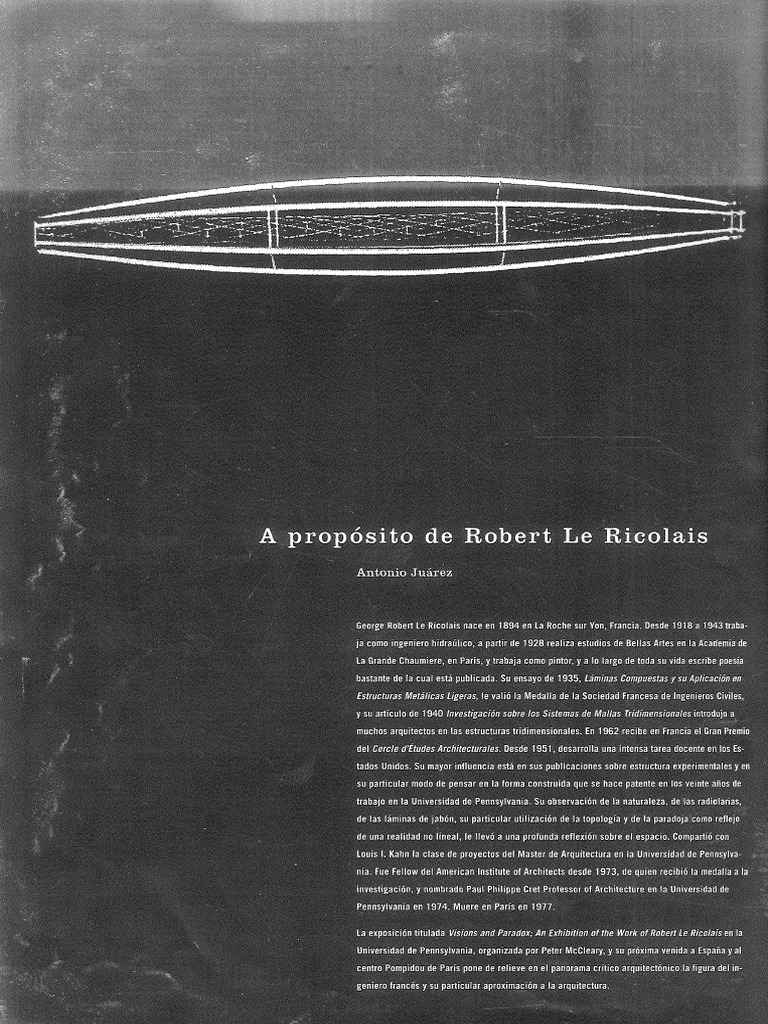 Robert Le Ricolais: Visiones y Paradojas | Descargar gratis PDF ...