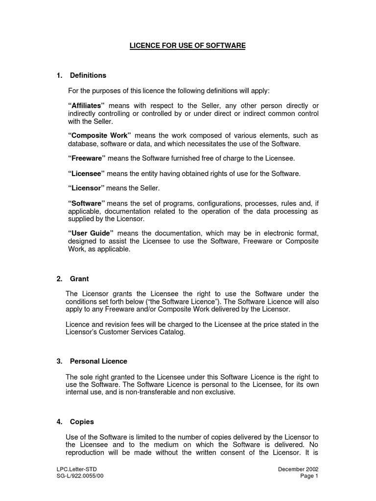 LPC - Letter-STD December 2002 SG-L/922.0055/00 | Download Free PDF ...