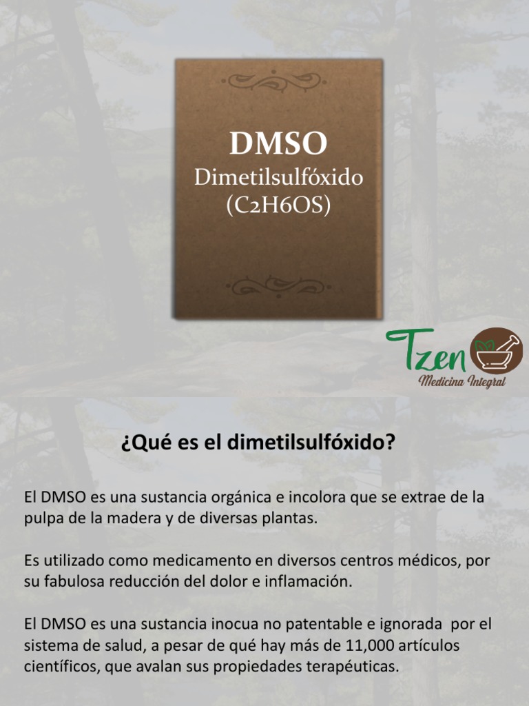 DMSO: Usos y beneficios en cáncer | PDF | Cáncer | Dolor