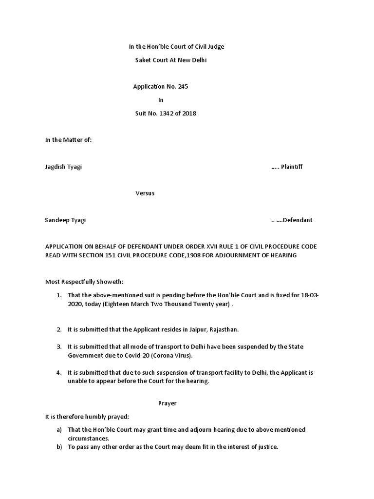 Adjournment | PDF