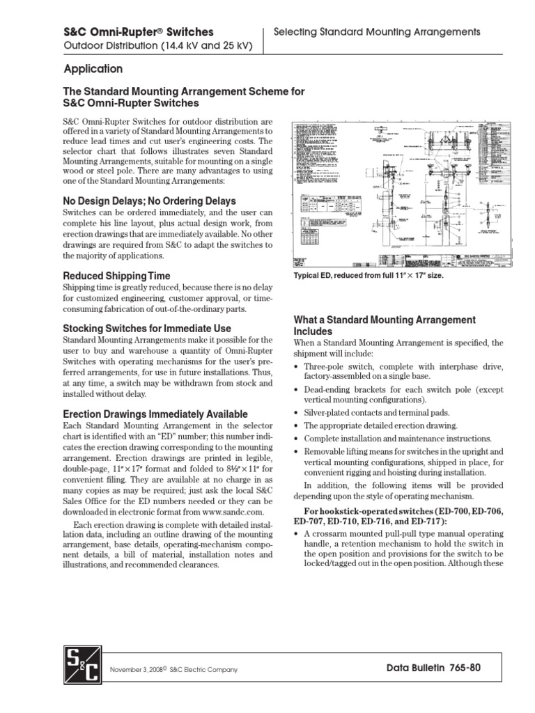 S&C Omni-Rupter Switches Application: Outdoor Distribution (14.4 KV and ...